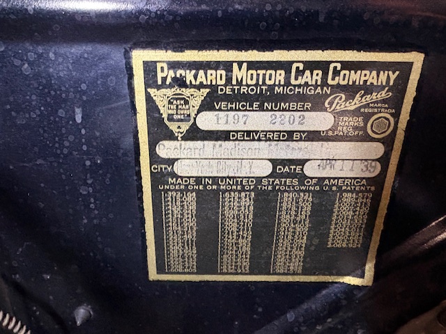 1938 Packard 1601 Eight For Sale | Sold | The John Mesloh...